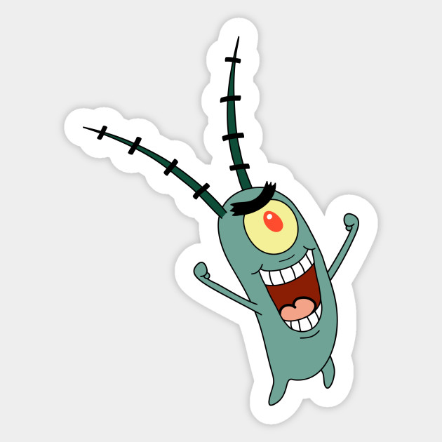 Sheldon J. Plankton - Spongebob - Sticker | TeePublic Sheldon J. Plankton - Spongebob - Sticker | TeePublic